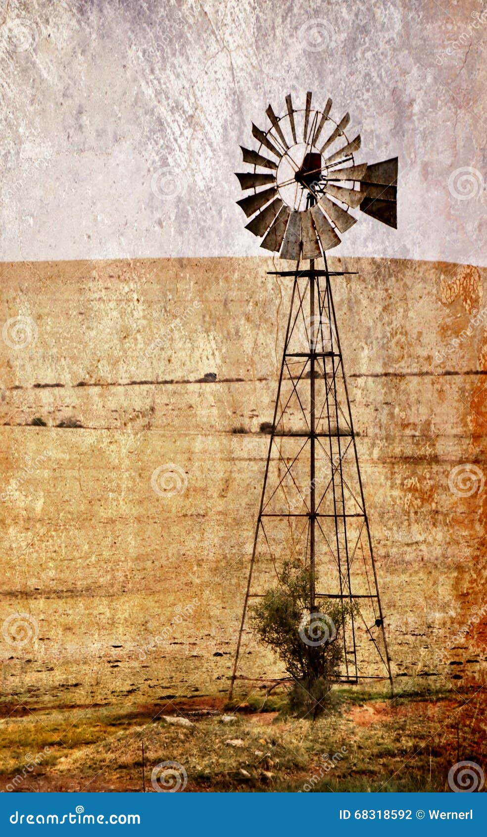 Old Windmill And Water Tank Stock Photography | CartoonDealer.com #4670564