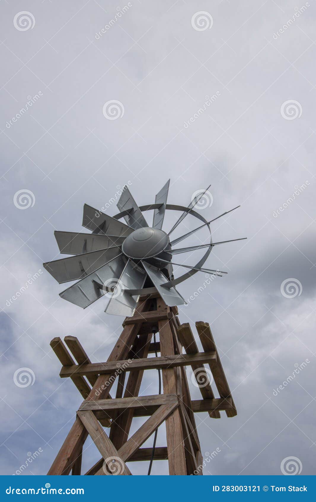 Windmill on a Ranch in the West Stock Image - Image of agriculture ...