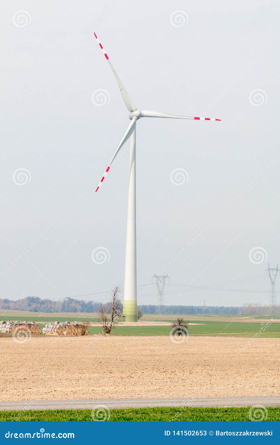 Windmill - a Wind Farm Generating Electricity Stock Image - Image of ...