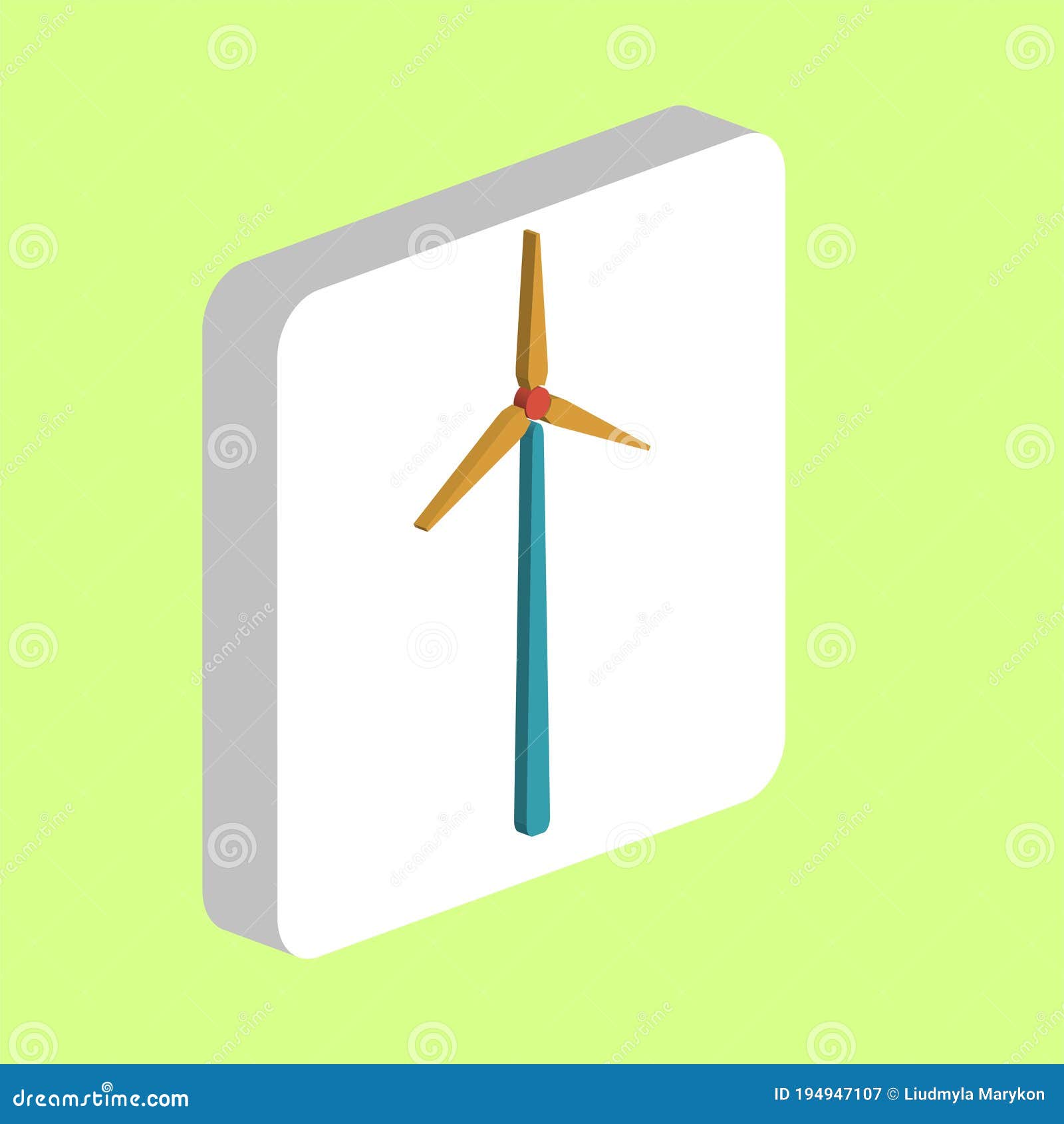Windmill, Wind Mill Simple Vector Icon. Illustration Symbol Design ...