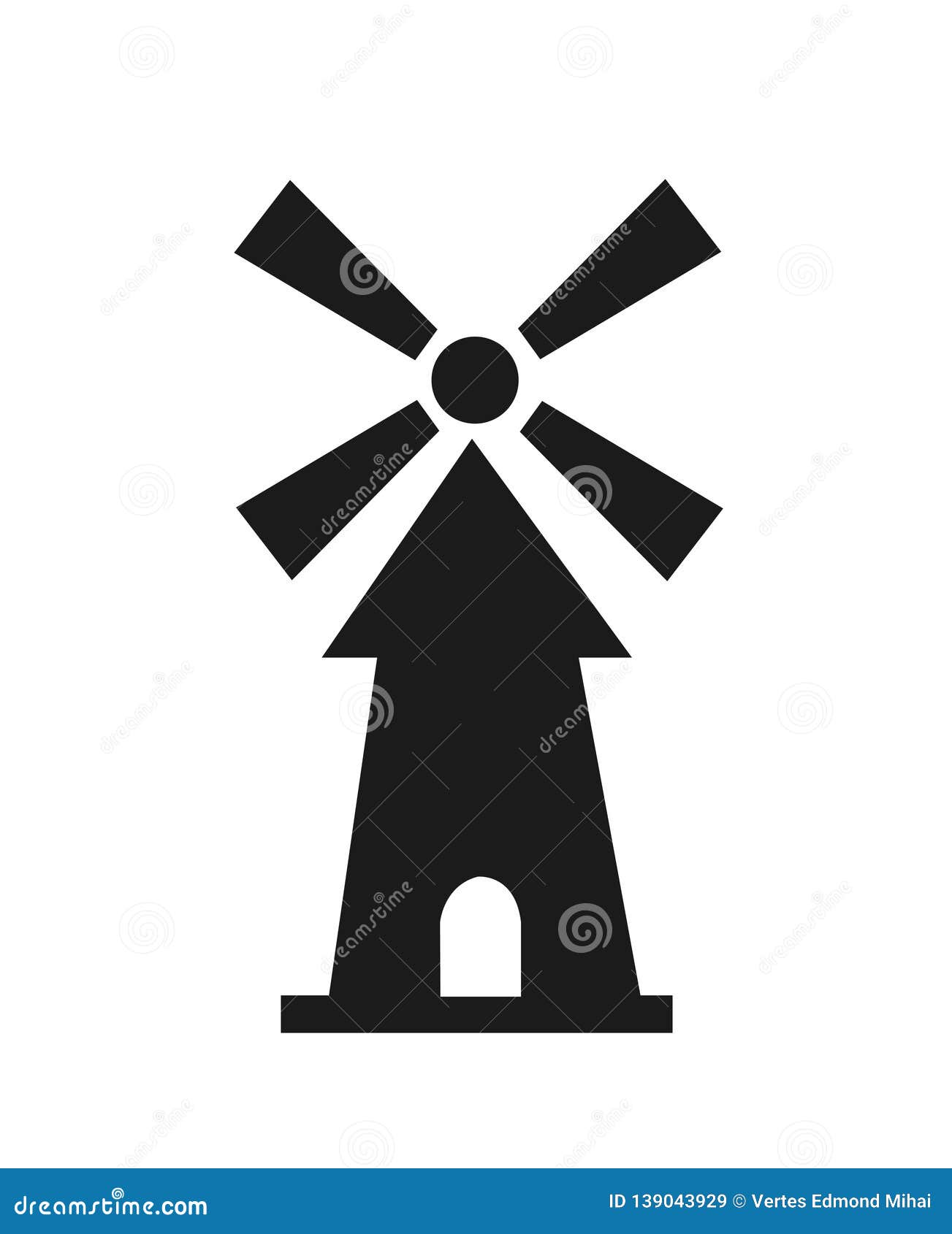 Windmill, Wind Power Vector Stock Vector - Illustration of wind, mill ...