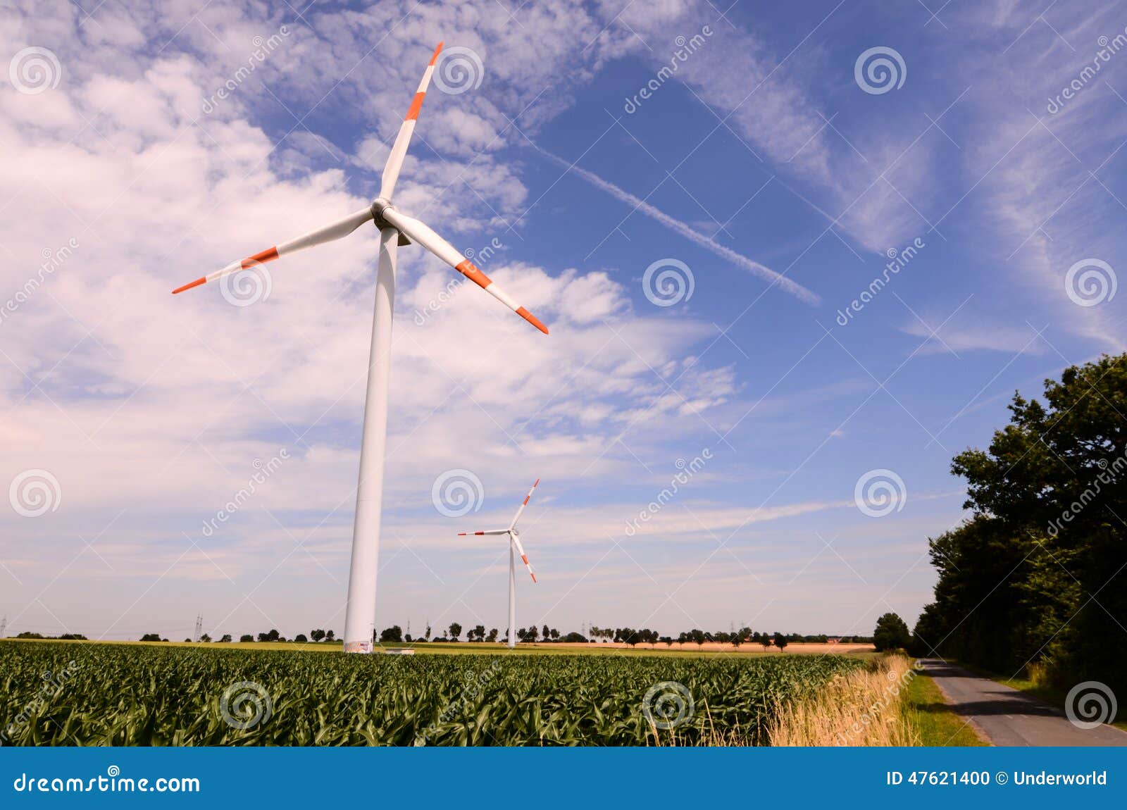 Windmill Wind Turbine stock photo. Image of renewable - 47621400