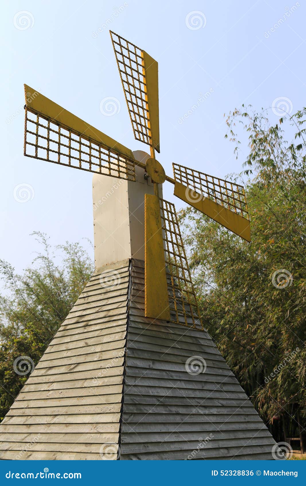 Windmill stock photo. Image of wind, windmill, mill, tourism - 52328836