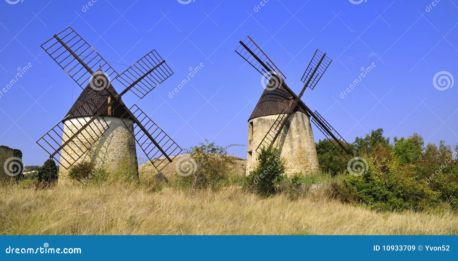 Windmills stock image. Image of architecture, france - 10933709