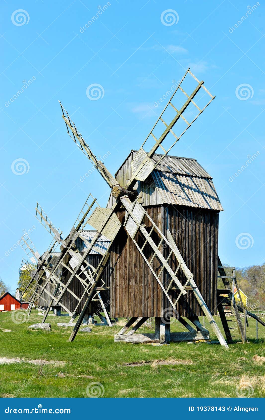 Windmills stock image. Image of architecture, color, environment - 19378143
