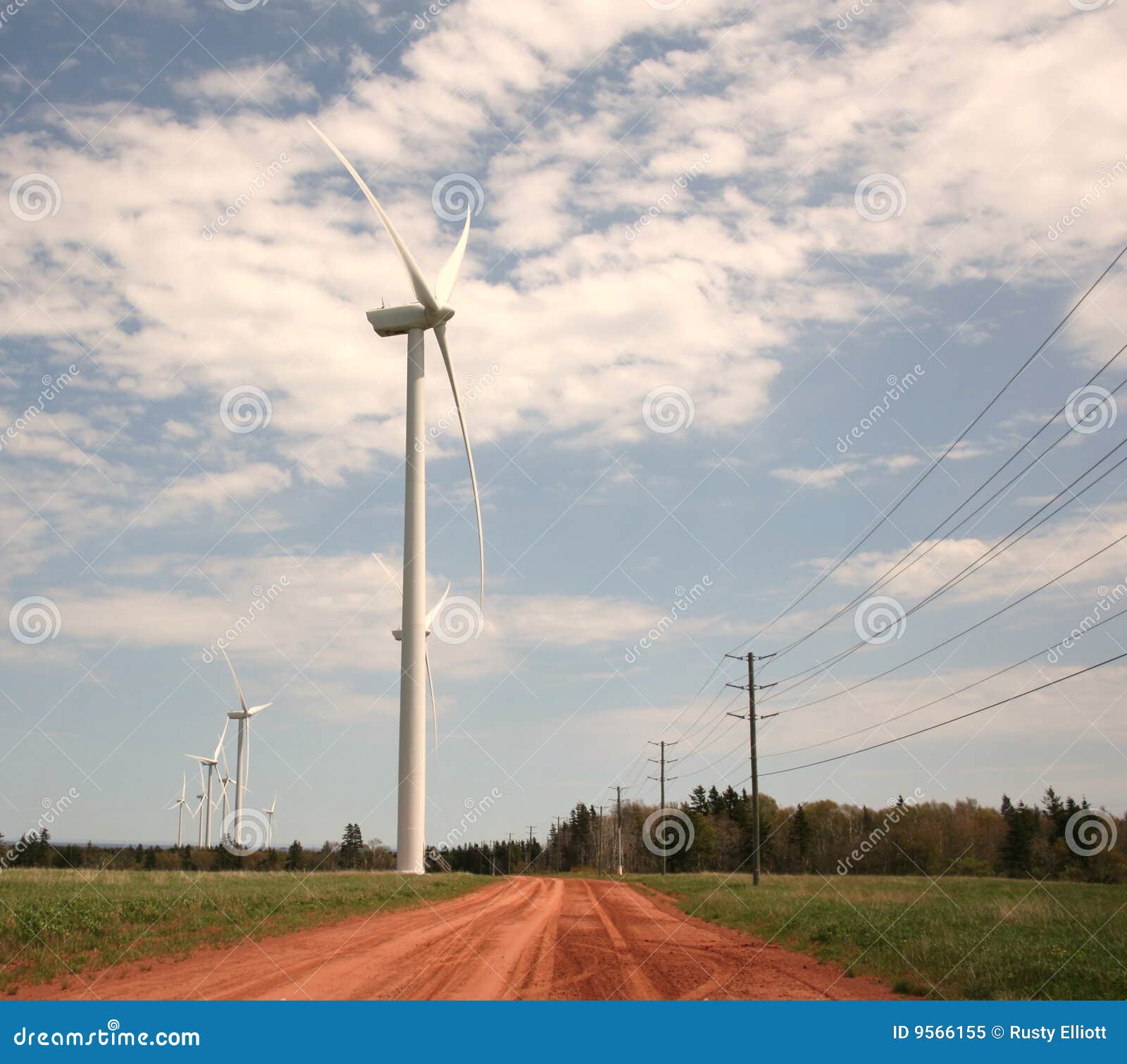 Windmills stock image. Image of lane, windmill, canada - 9566155