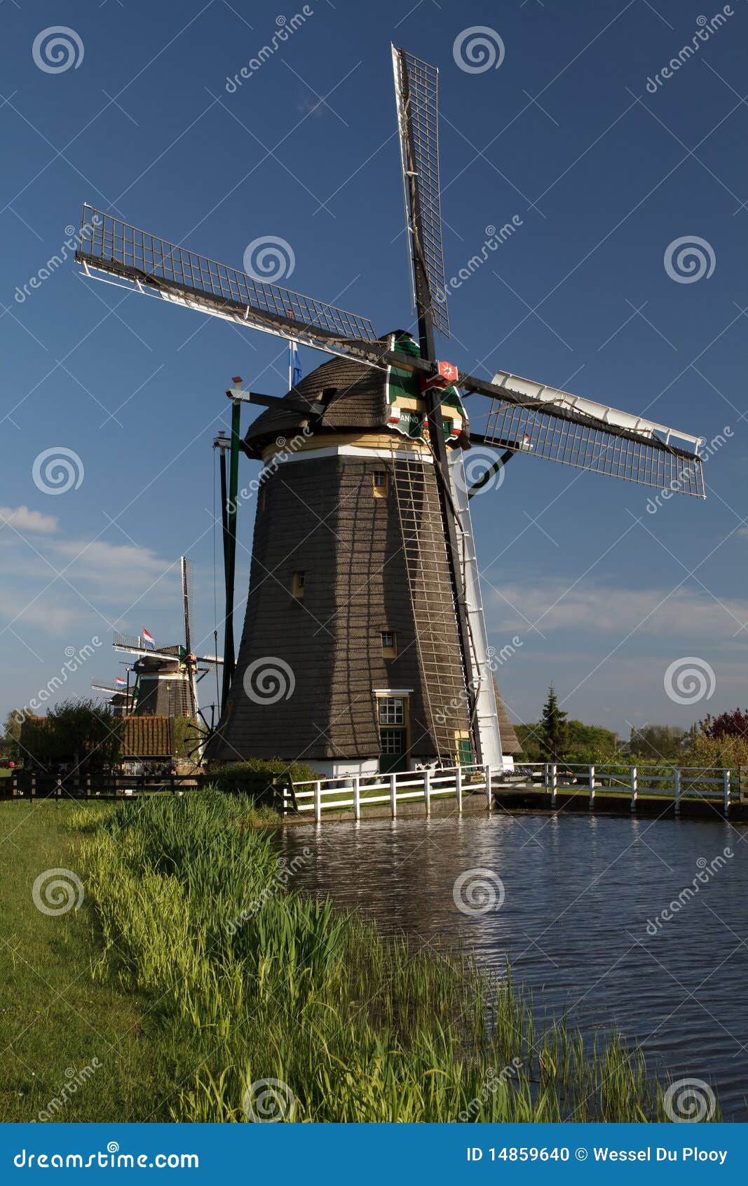 Windmills on Dutch Countryside Stock Photo - Image of outside, ecology ...
