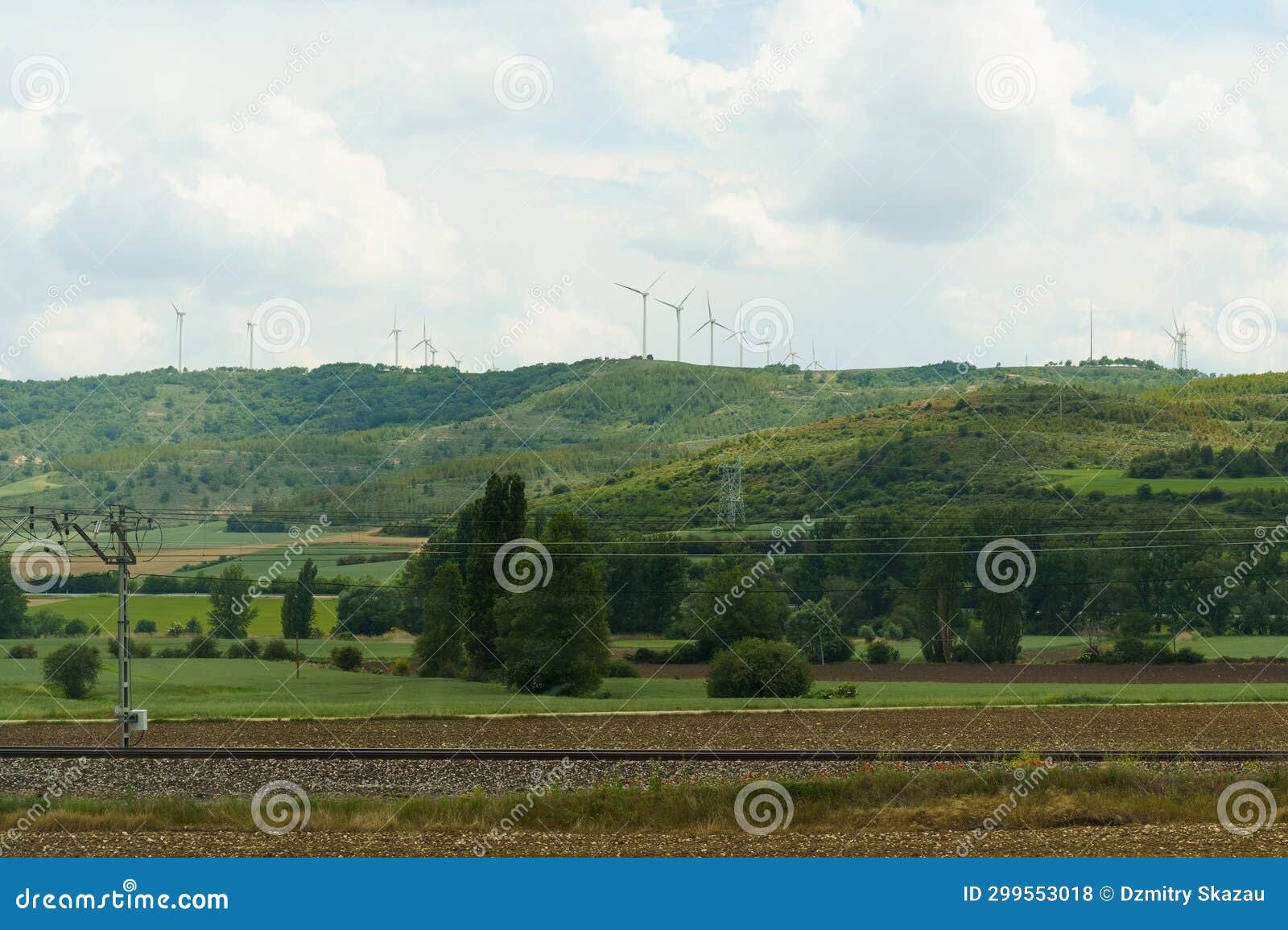 Windmills for Electricity Generation in Spain Along the Roads Editorial ...