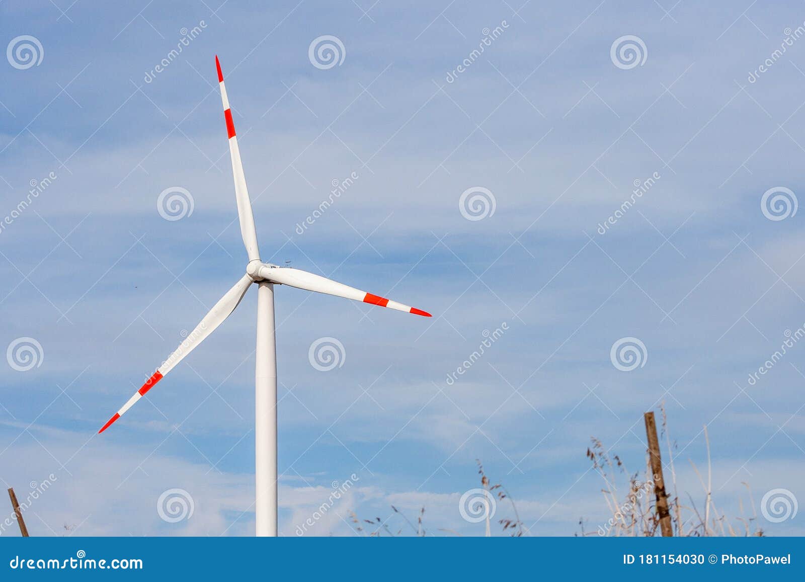 Windmills Electricity. Renewable Energy Stock Photo - Image of blue ...