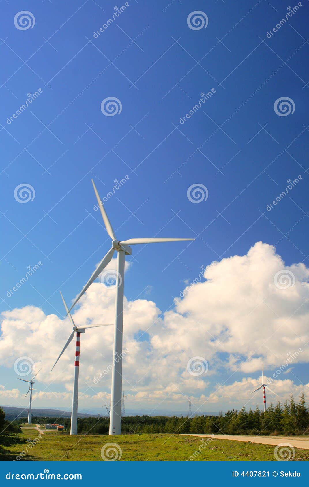 Windmills, Eolic. stock image. Image of graze, fuel, atmosphere - 4407821