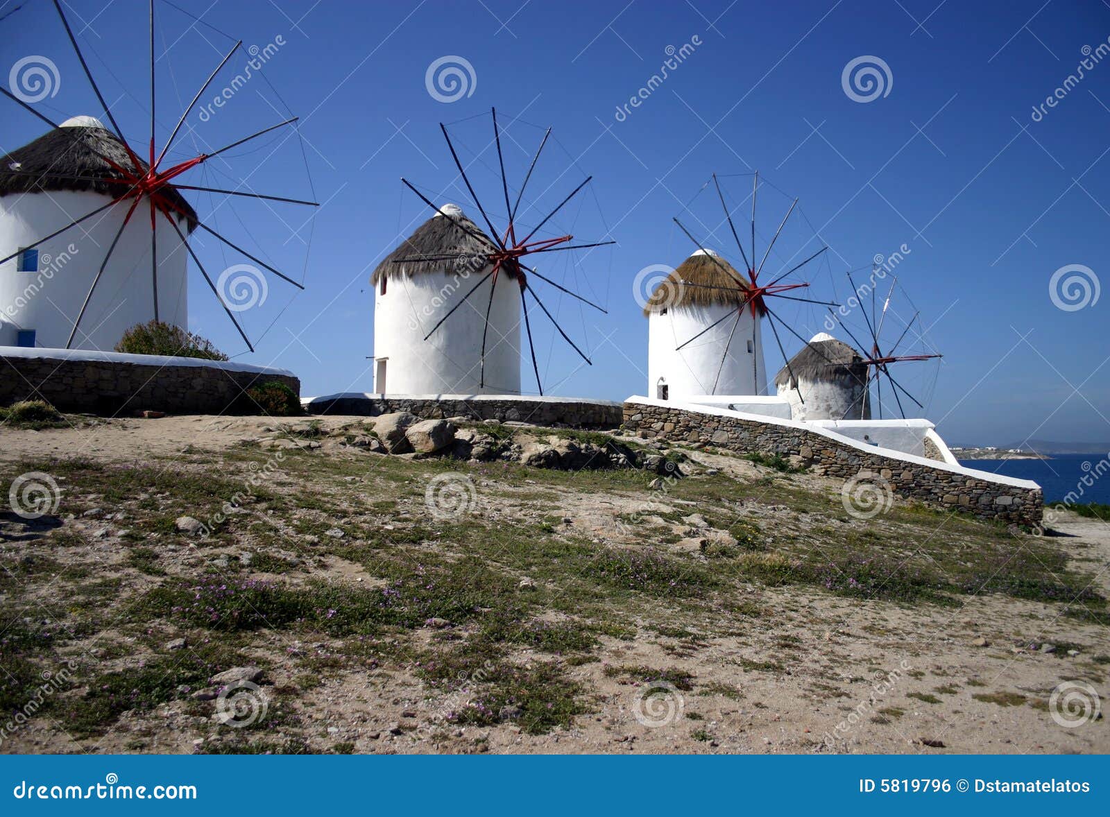 Windmills On A Hill Picture. Image: 5819796