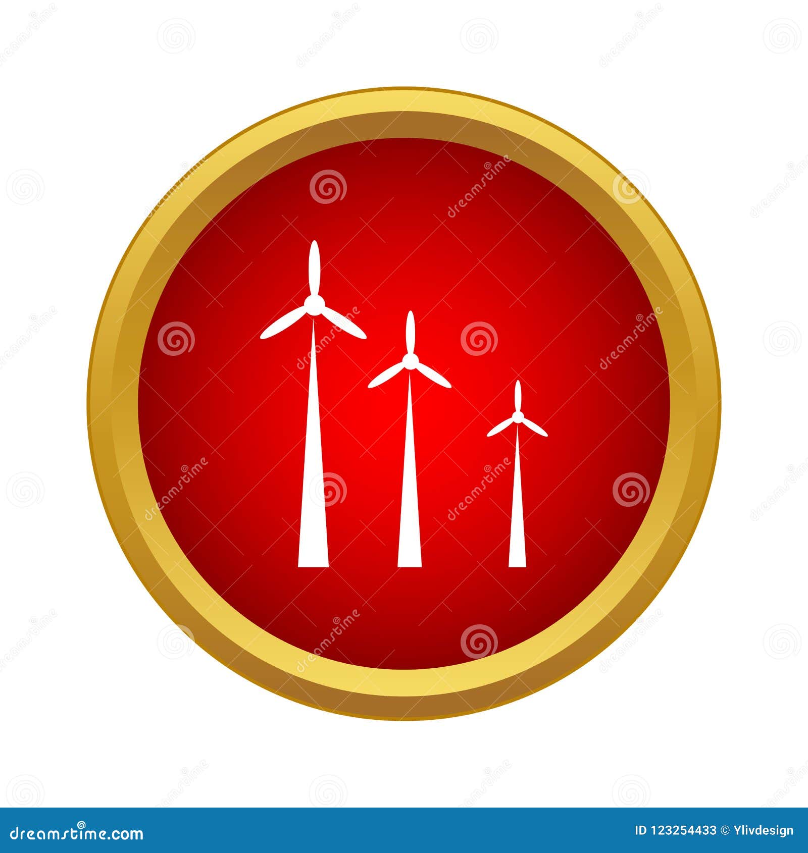 Windmills Icon, Simple Style Stock Illustration - Illustration of ...