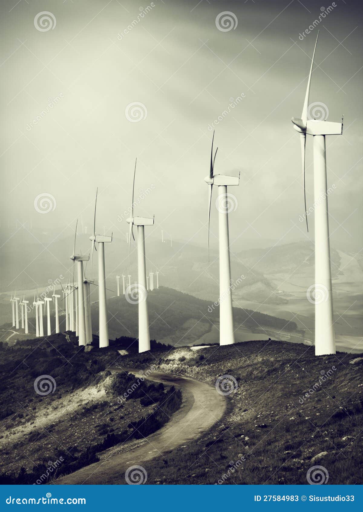 Windmills mountain stock image. Image of windmill, future - 27584983