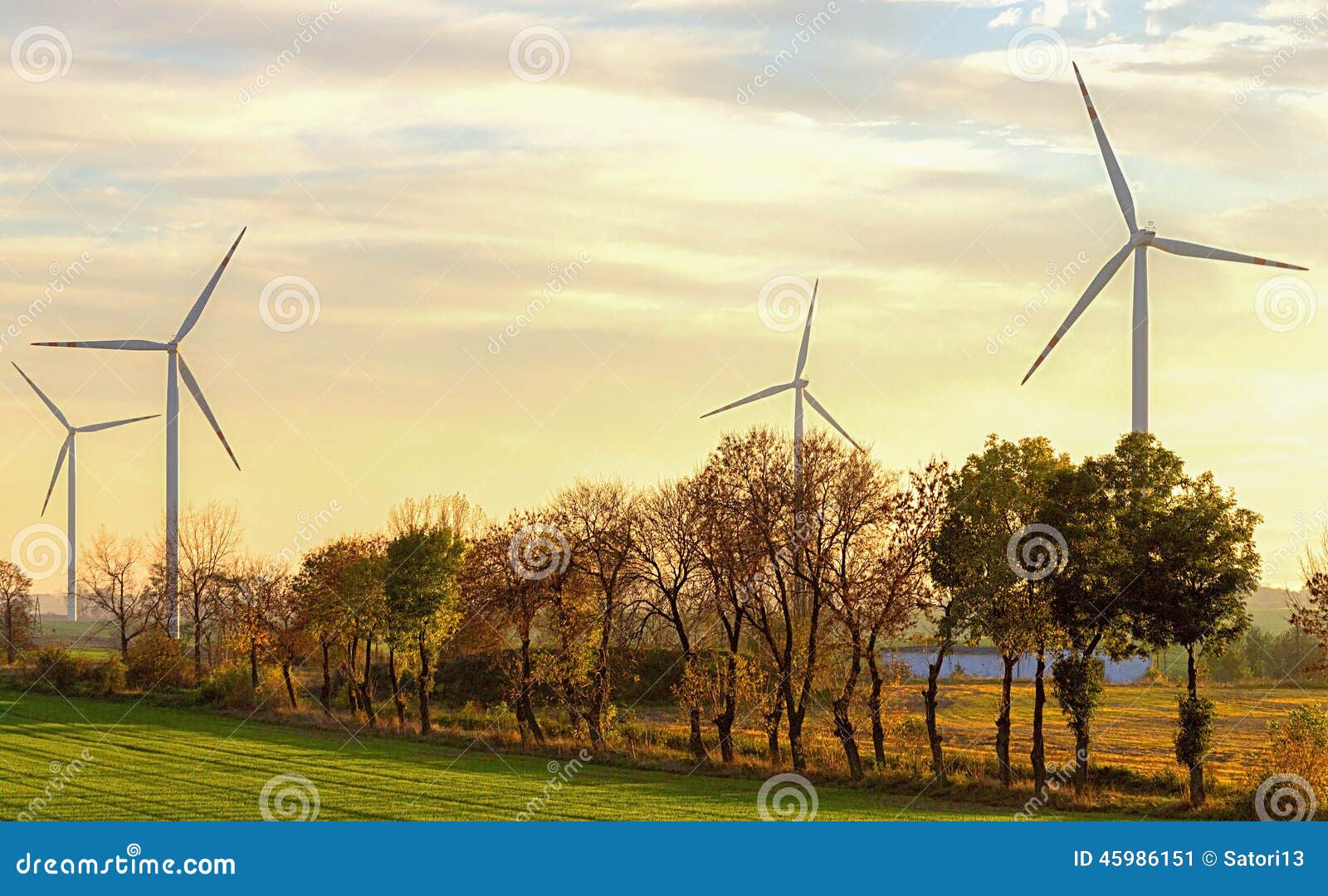 Windmills stock image. Image of country, plant, electricity - 45986151