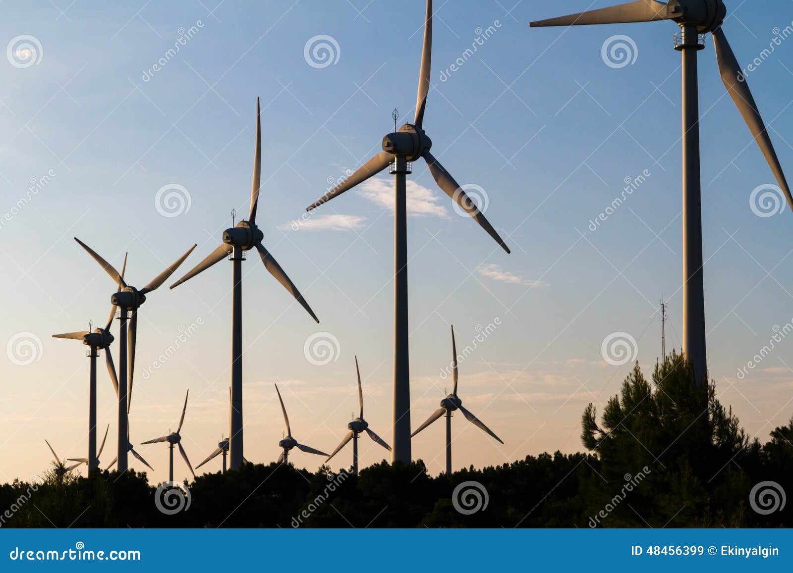 Windmills for Renewable Electric Stock Image - Image of mill ...