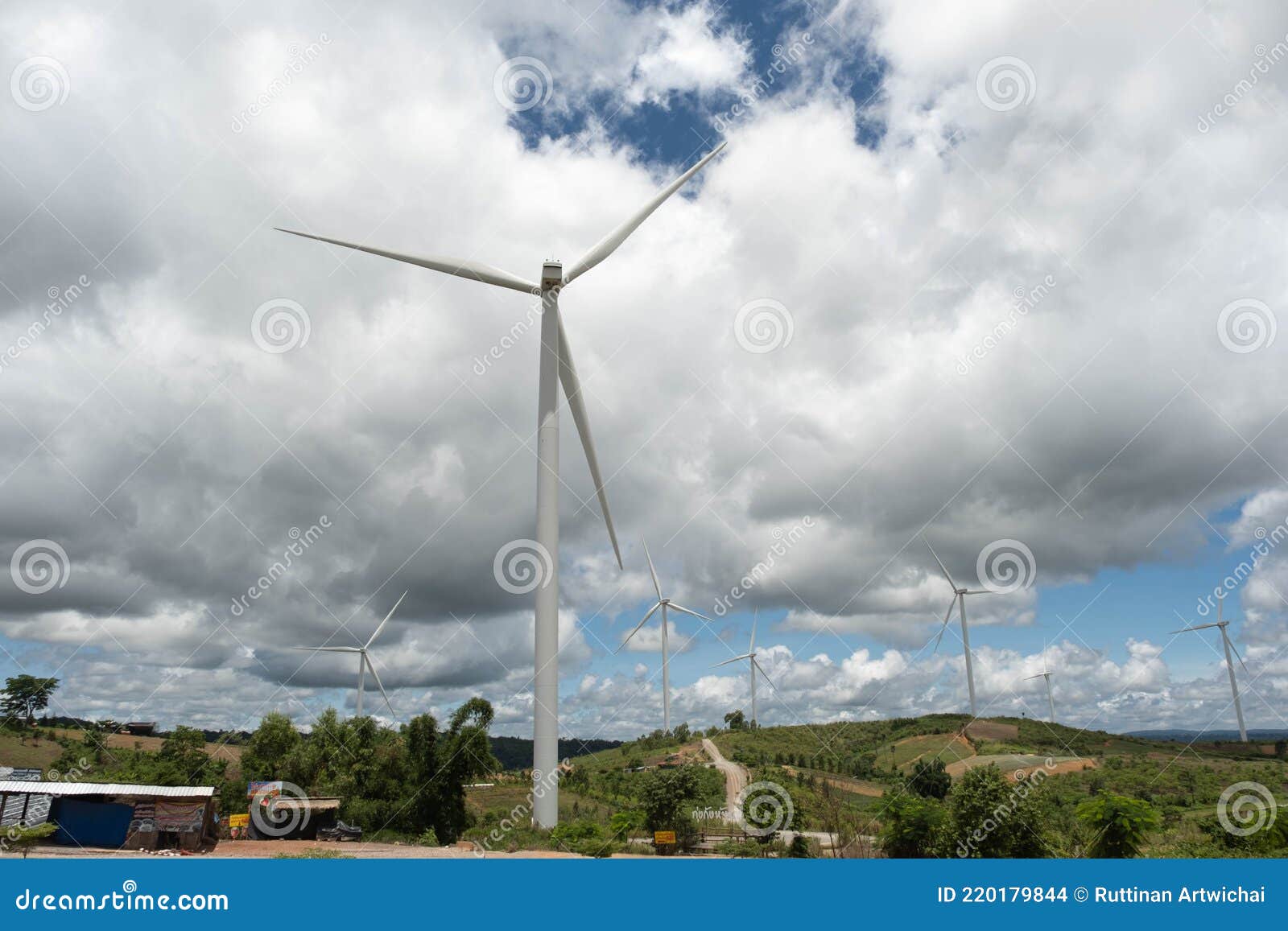 Windmills Used To Generate Electricity Stock Photo - Image of generate ...