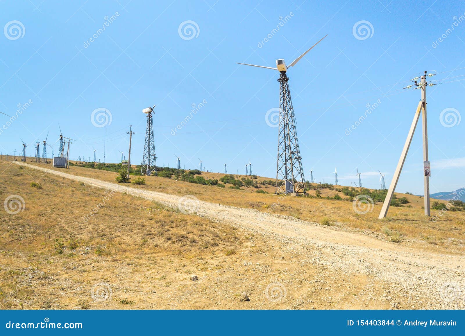 Windmills stock photo. Image of electric, mill, windmill - 154403844