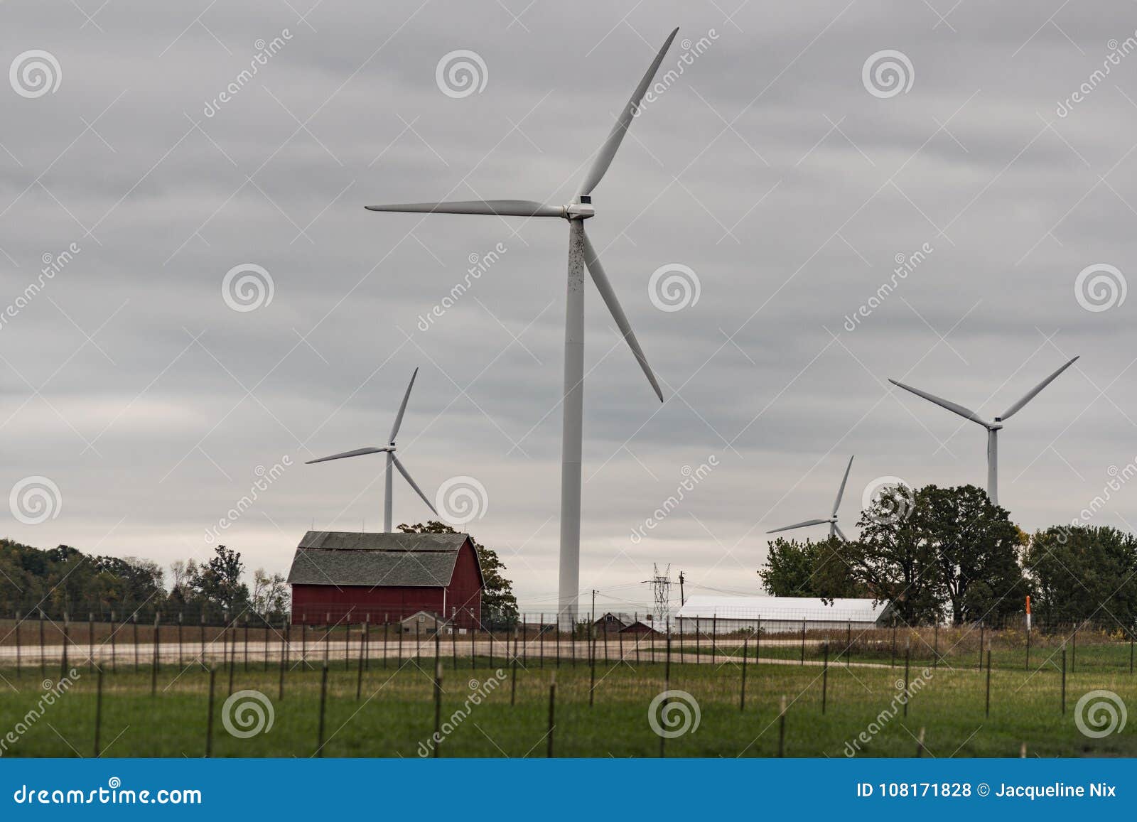 Windmills in Wisconsin stock photo. Image of industry - 108171828