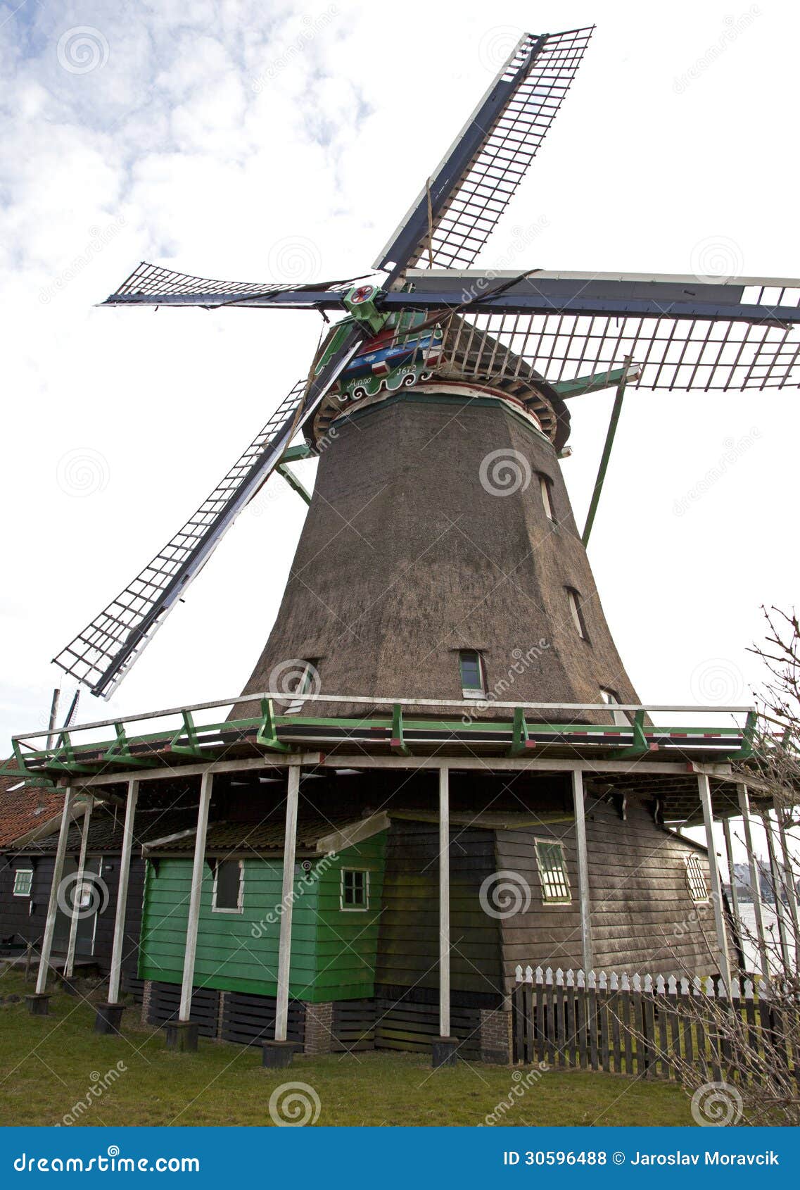 Windmills in Zaanse Schans Museum Stock Photo - Image of famous ...