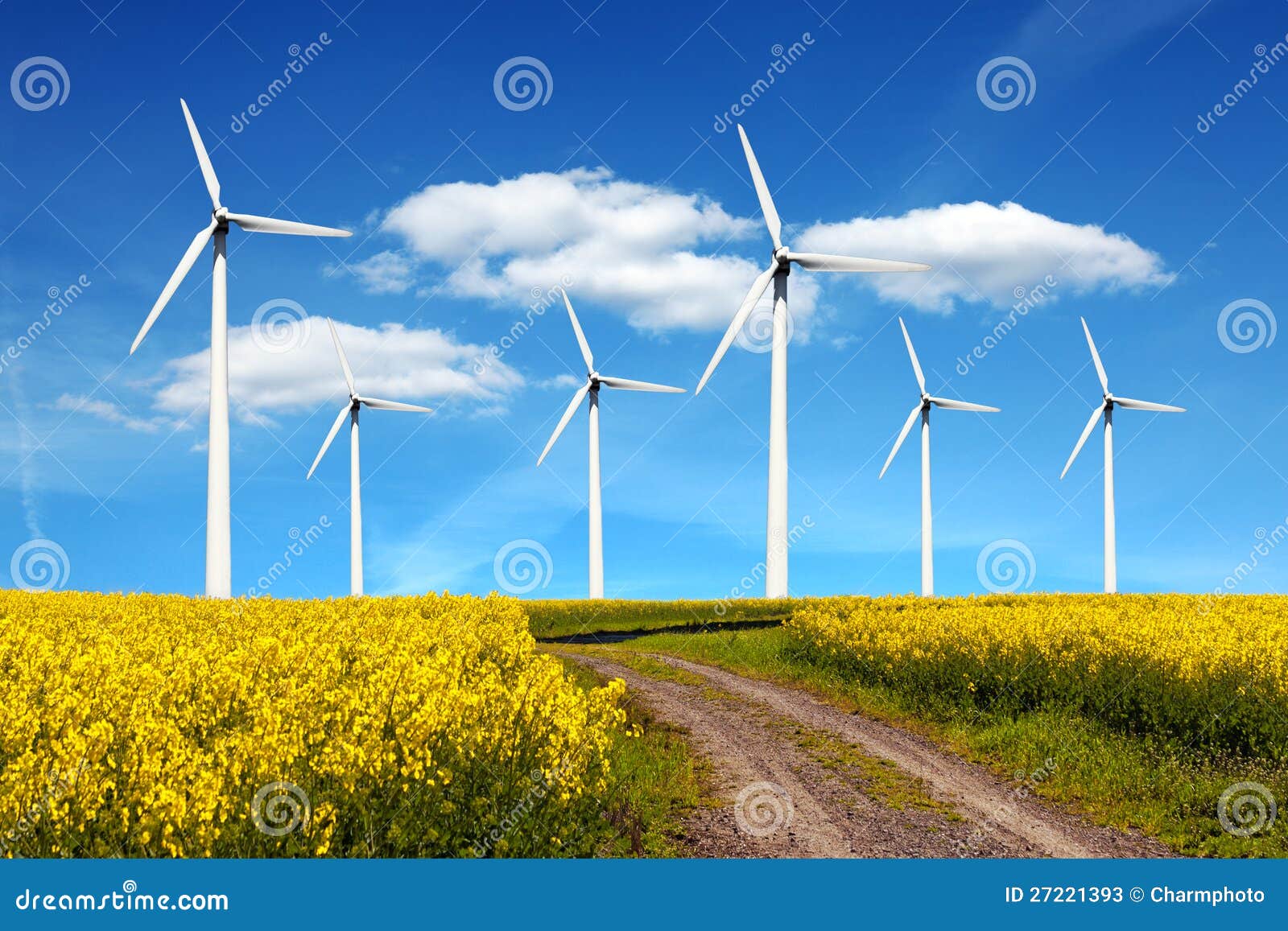 Windmils stock image. Image of ecology, windmils, plants - 27221393
