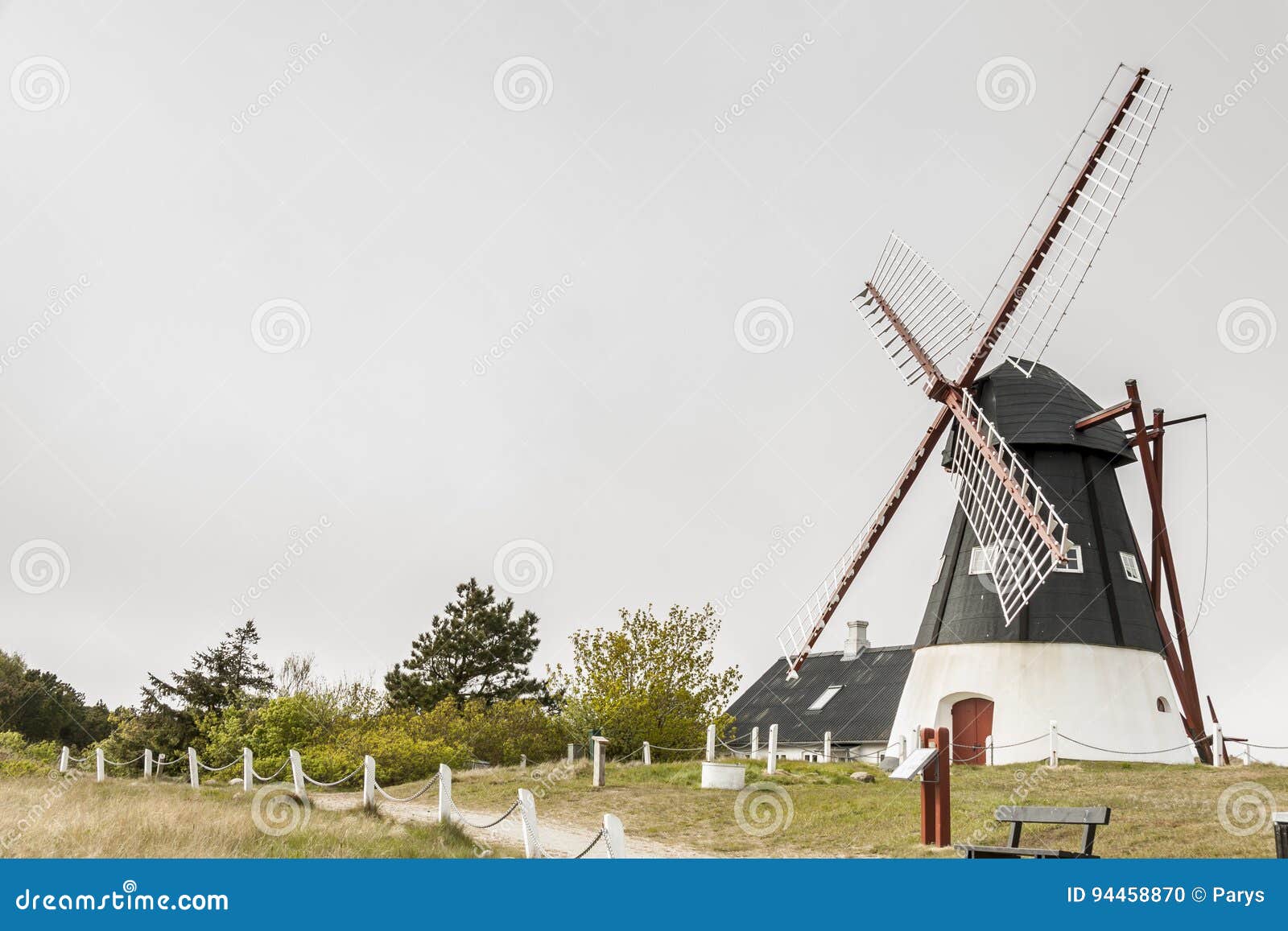 Windmolen Op Het Mando-eiland - Denemarken Stock Foto - Image of europa ...