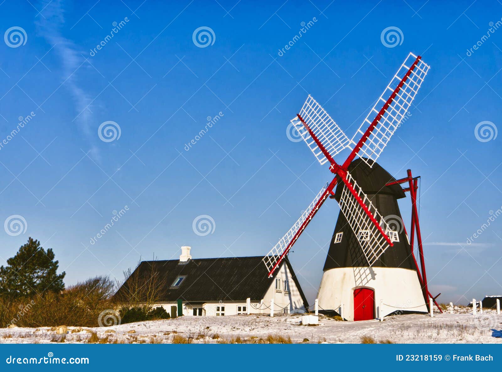 Windmolen Op Mando, Ribe, Denemarken Stock Afbeelding - Image of molen ...