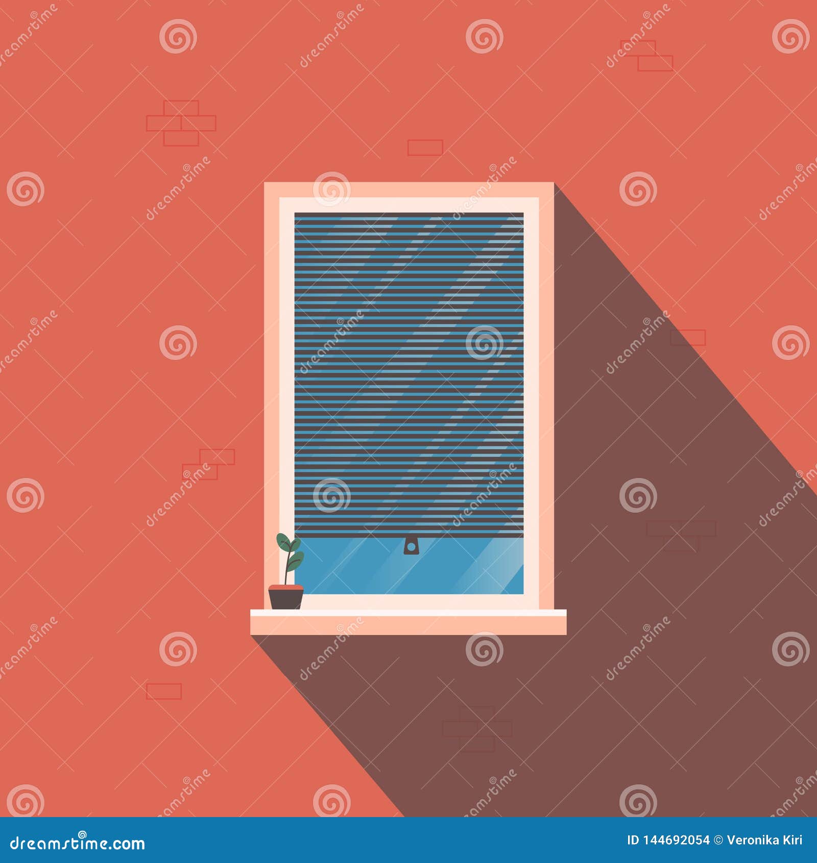 Roller Blinds, Tulle Interior Elements Drawn By Hand Sketch Doodle Set ...