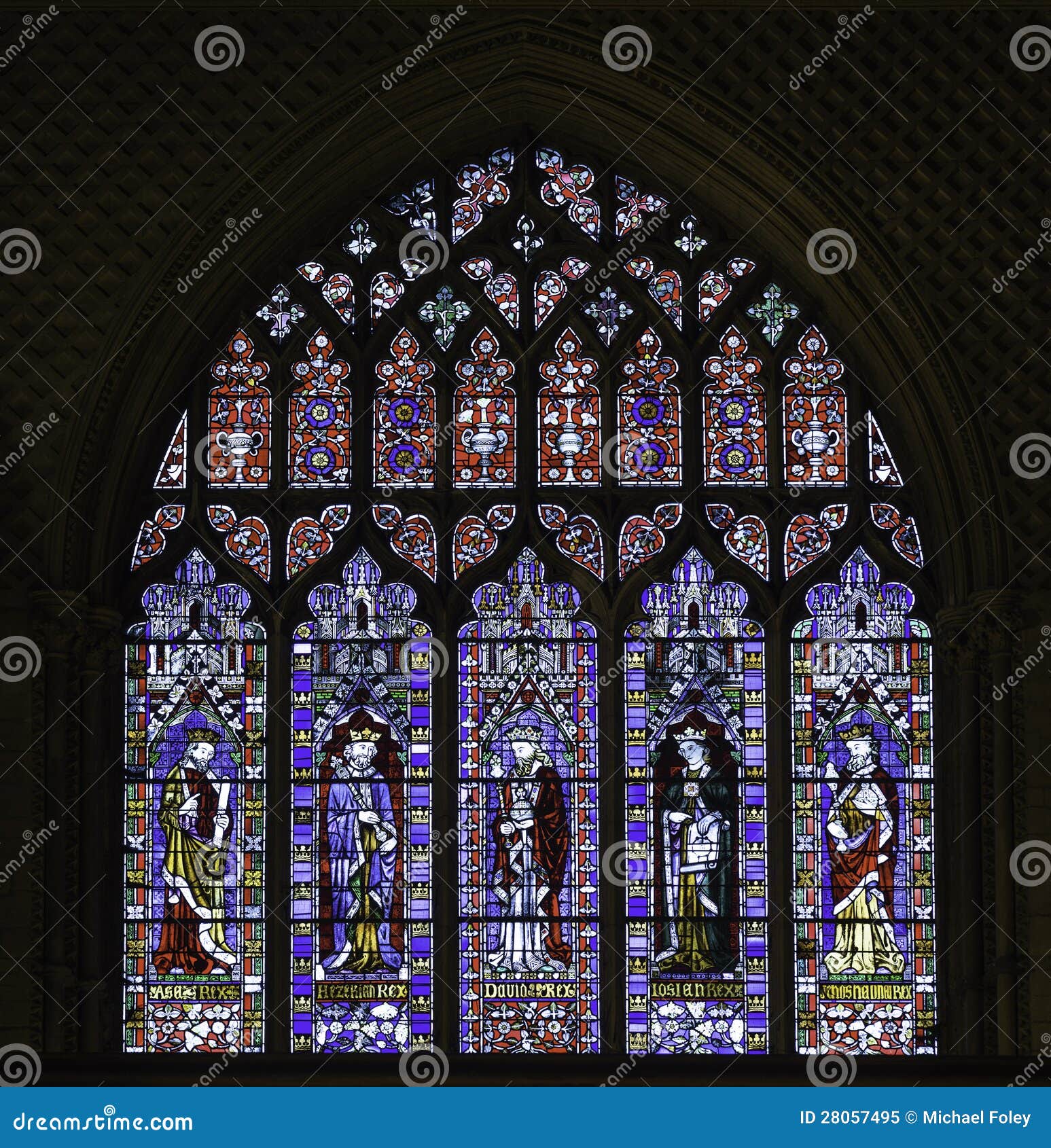 Window stock image. Image of stained, blue, cathedral - 28057495