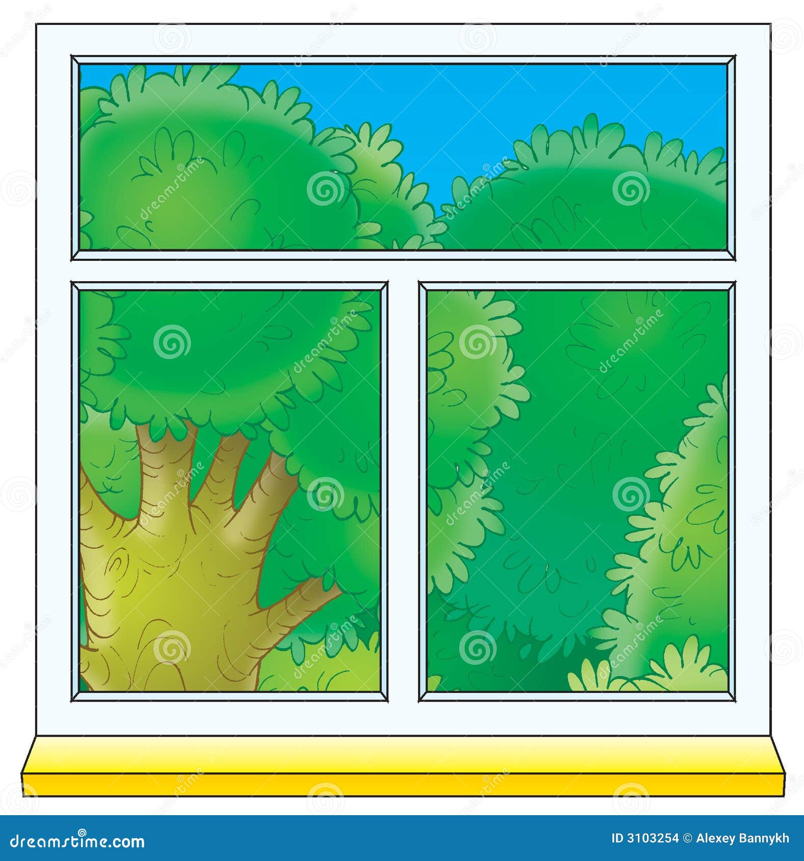 Window stock illustration. Illustration of icon, comic - 3103254