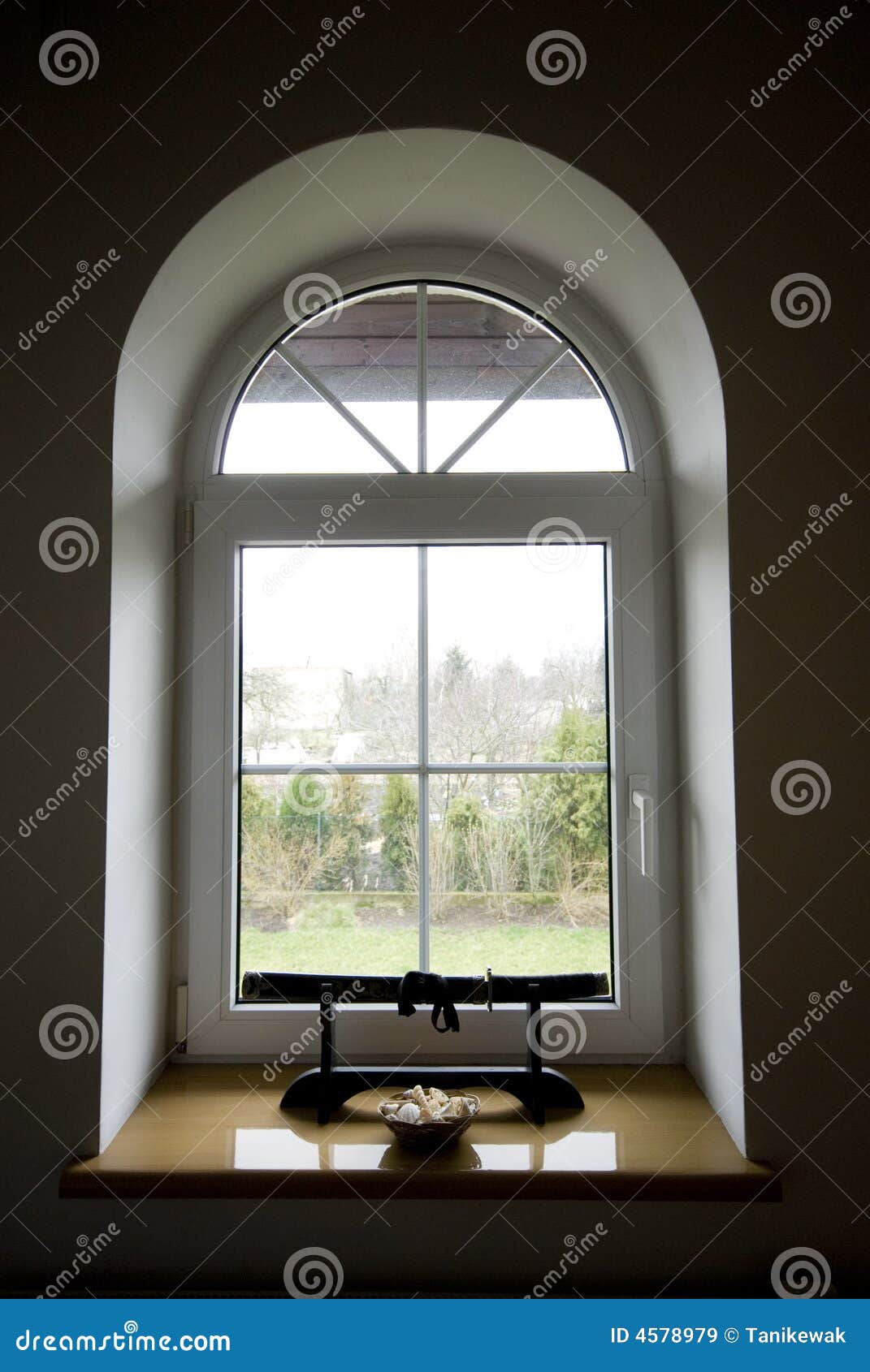 Window stock image. Image of wnetrze, view, windowsill - 4578979