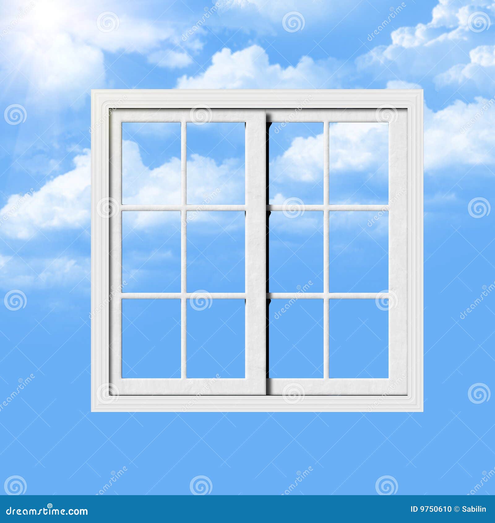Window stock illustration. Illustration of light, bright - 9750610