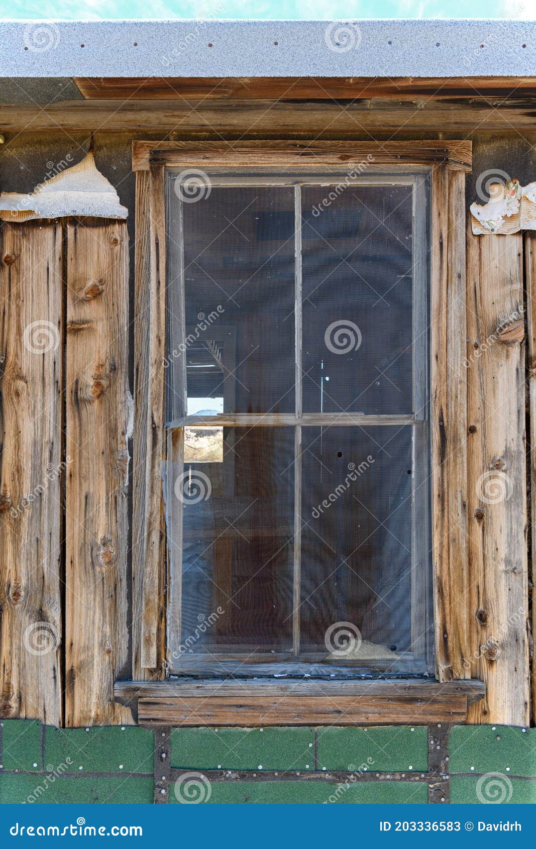 Window of an Abandoned Shack in the Desert Stock Image - Image of cabin ...