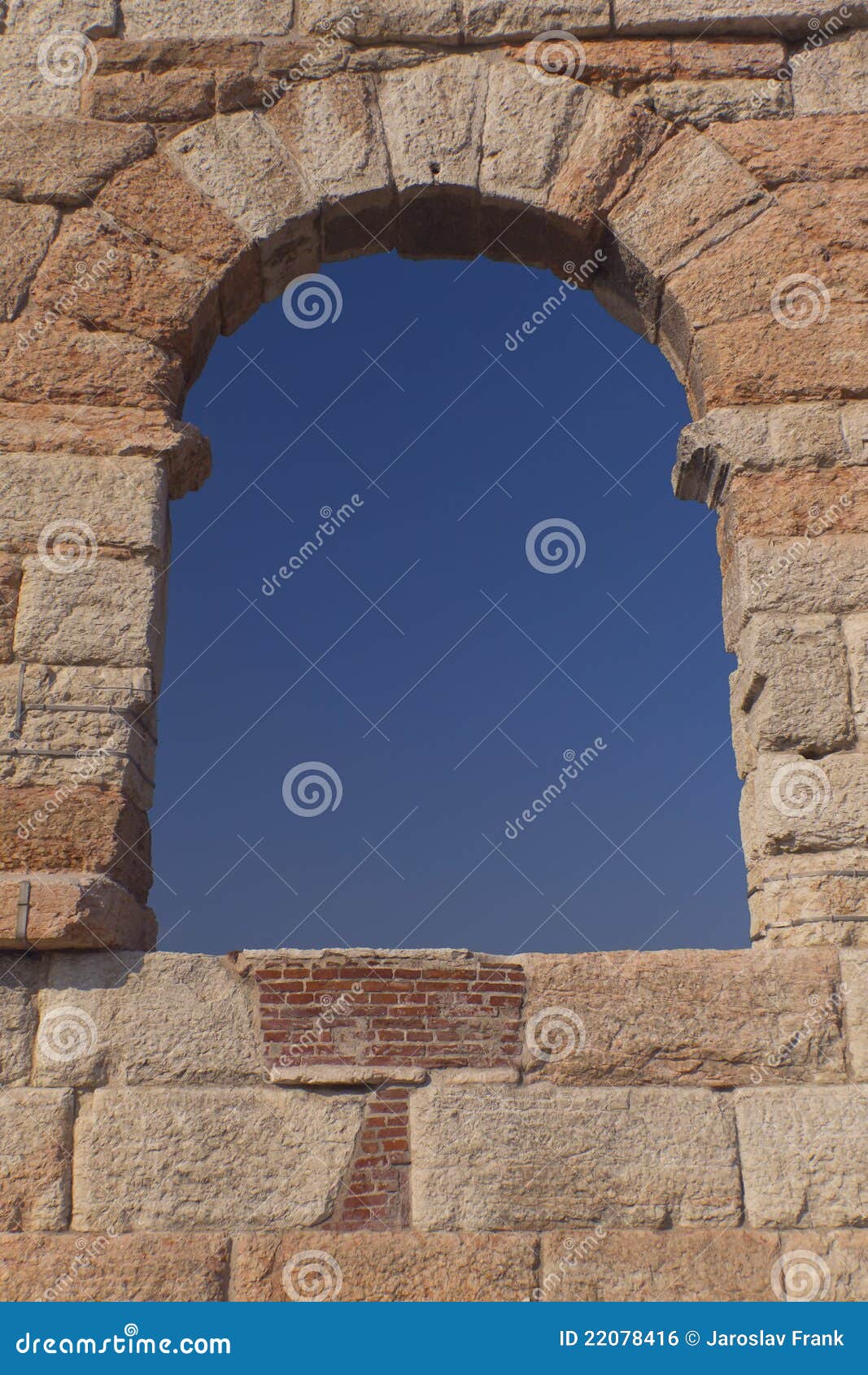 Window in Ancient Arena Di Verona Stock Photo - Image of outdoor, house ...