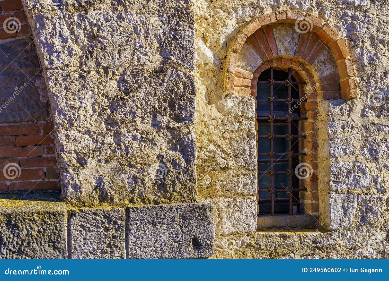 Window of an Ancient Building Made of Natural Stone. Classical ...