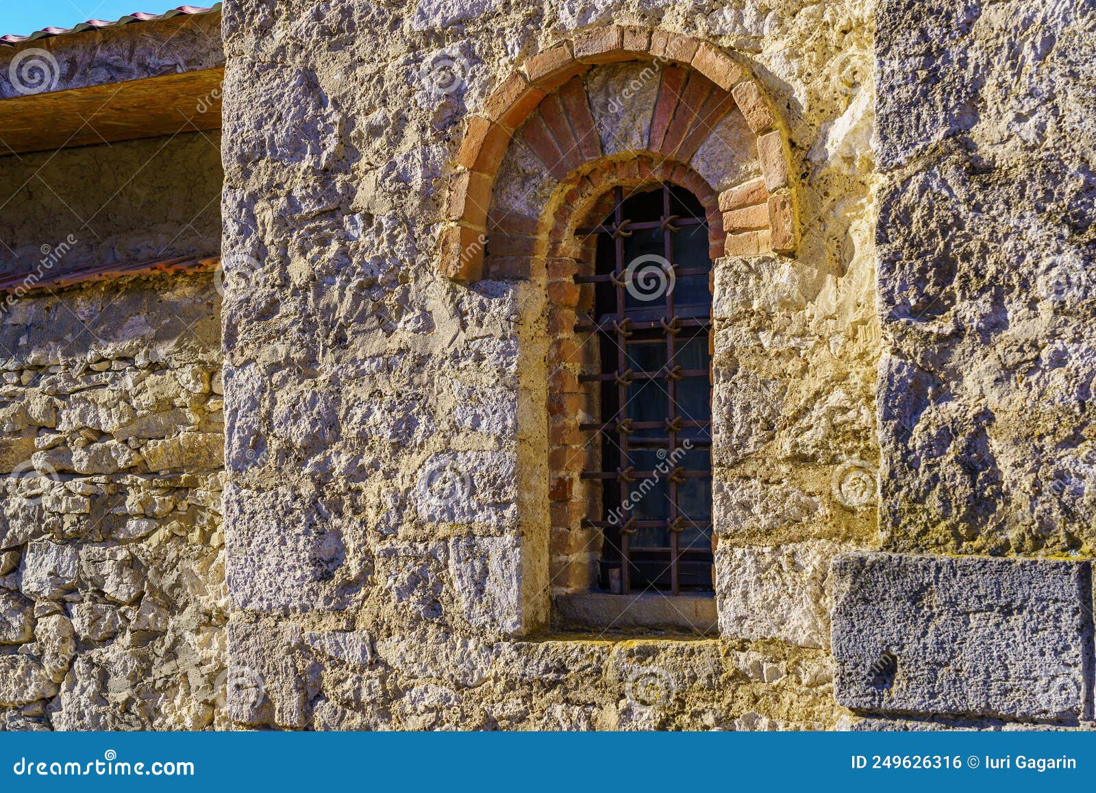 Window of an Ancient Building Made of Natural Stone. Classical ...