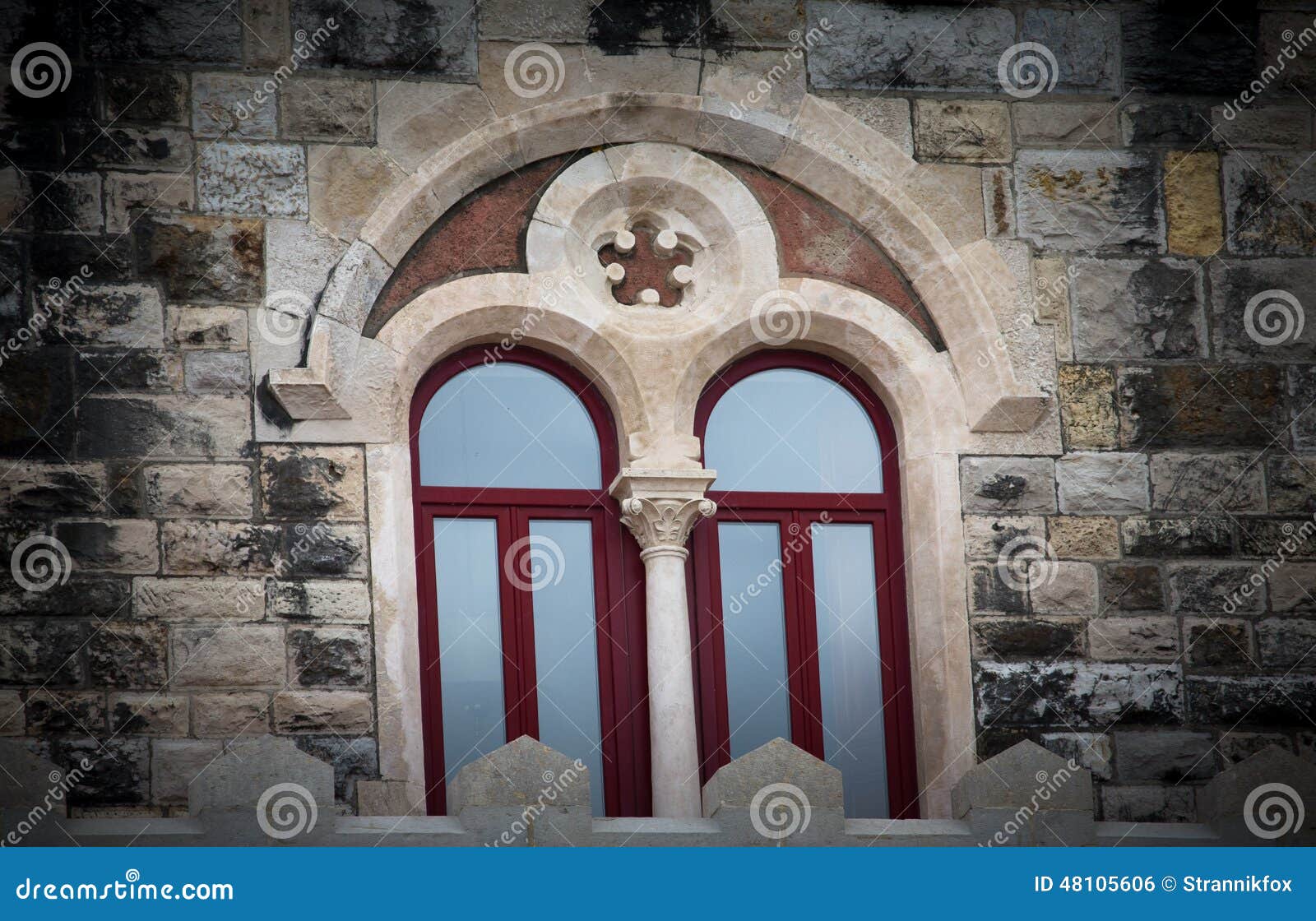 Window in an Ancient Castle. Tinted Stock Photo - Image of england ...