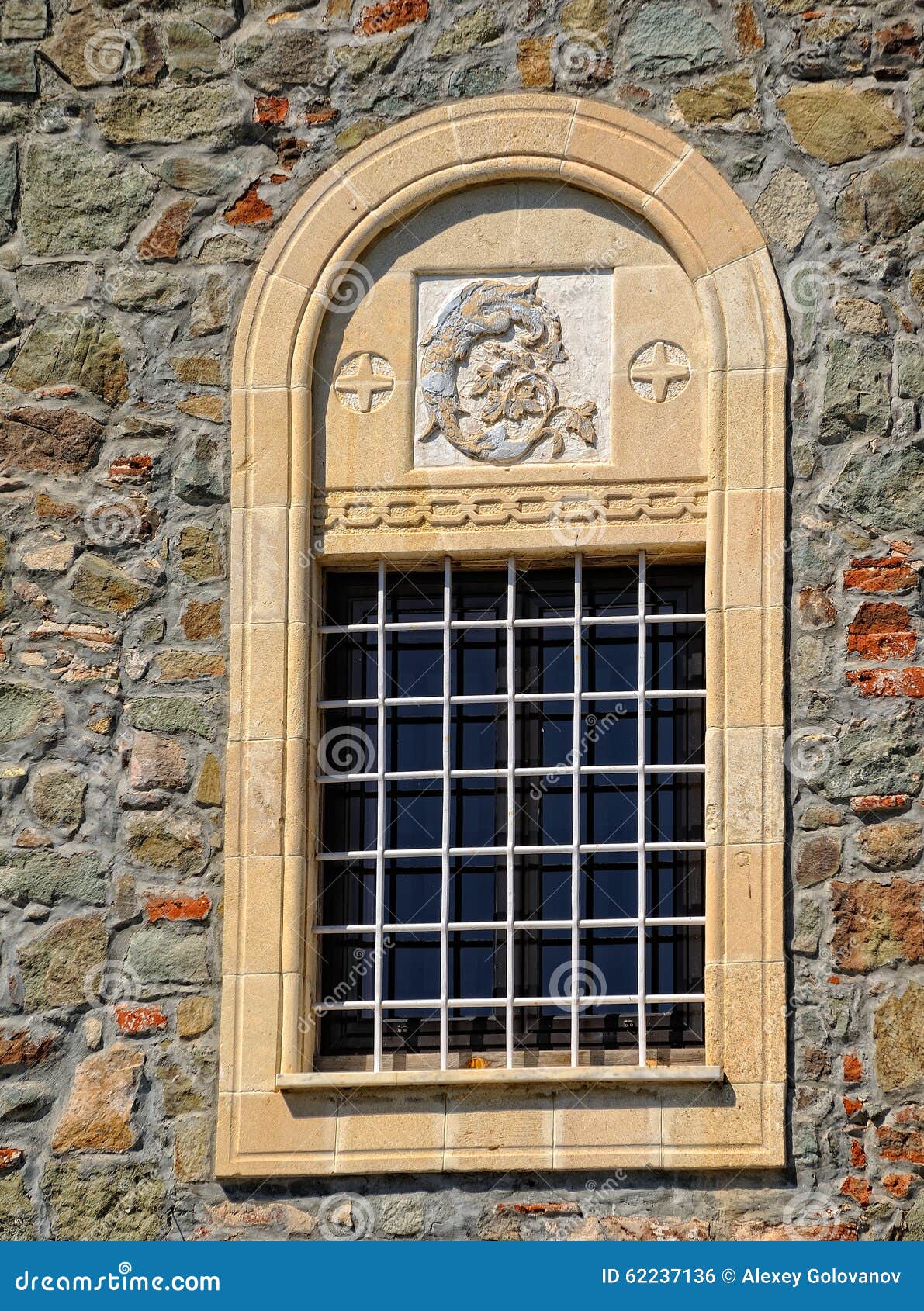 Window of the Ancient Orthodox Monastery Kykkos Stock Photo - Image of ...