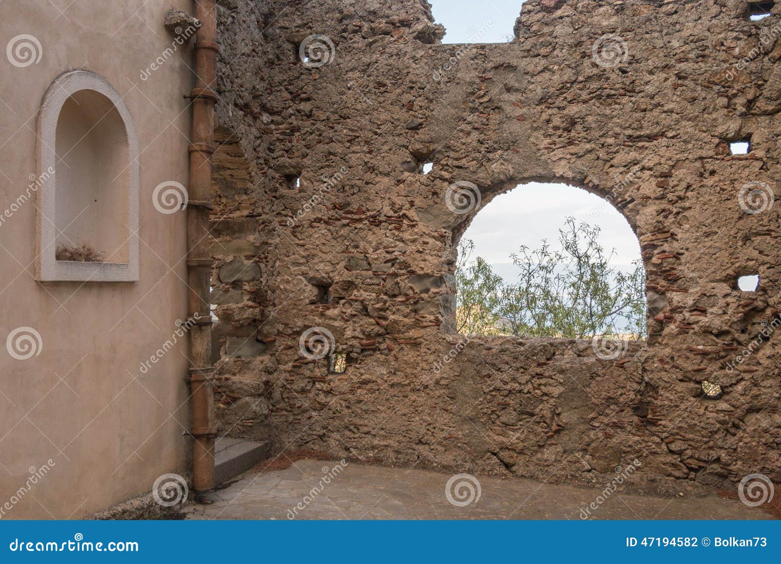 Window of ancient stone stock photo. Image of lake, architecture - 47194582
