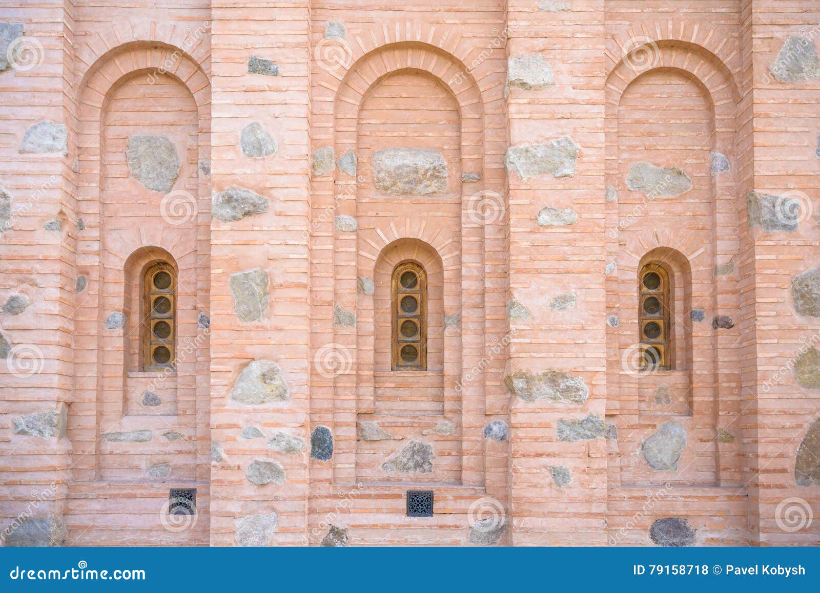 Window in the Ancient Stone Wall Stock Photo - Image of design, pattern ...