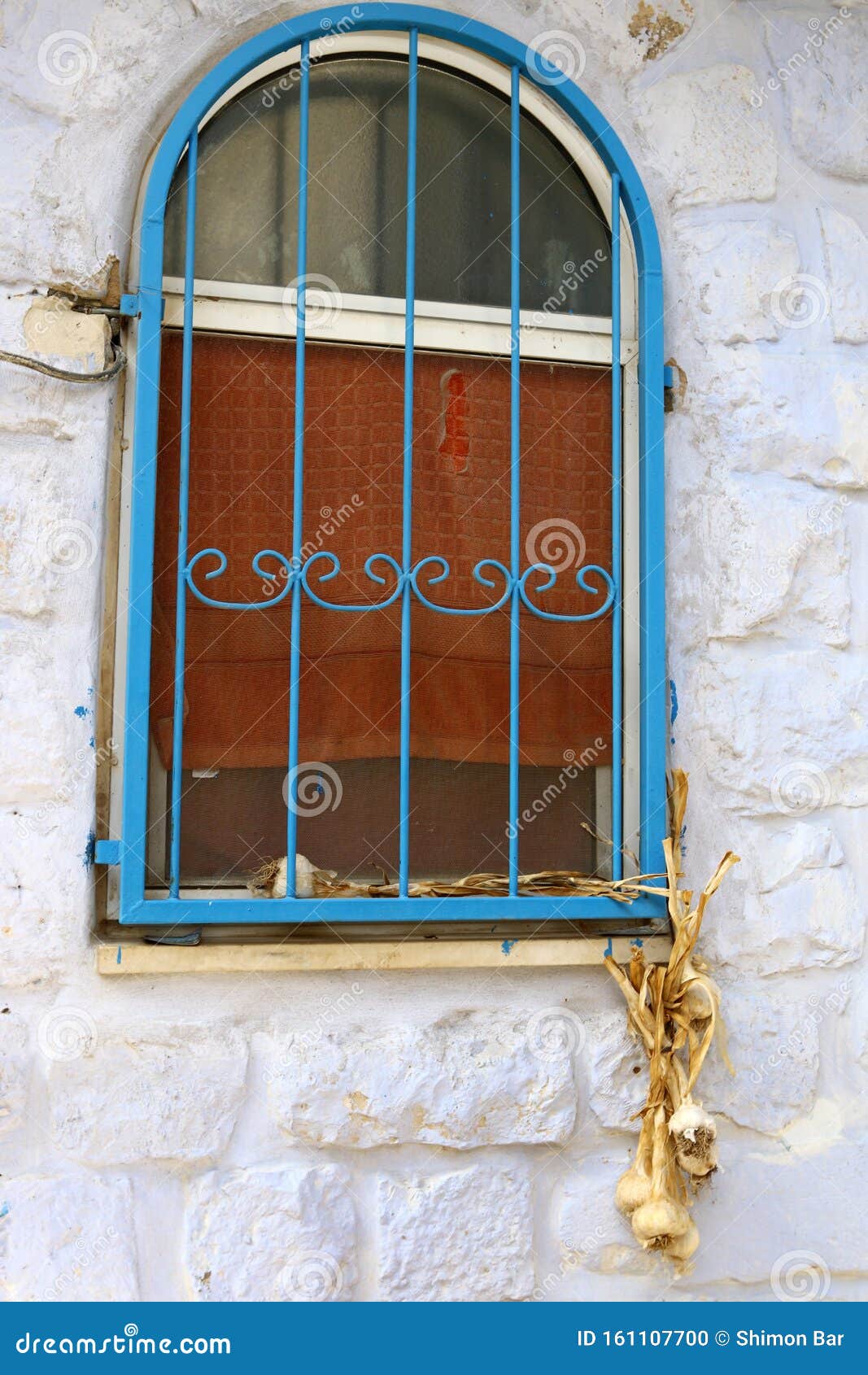 Small Window in a Big City in Israel Stock Photo - Image of stone ...