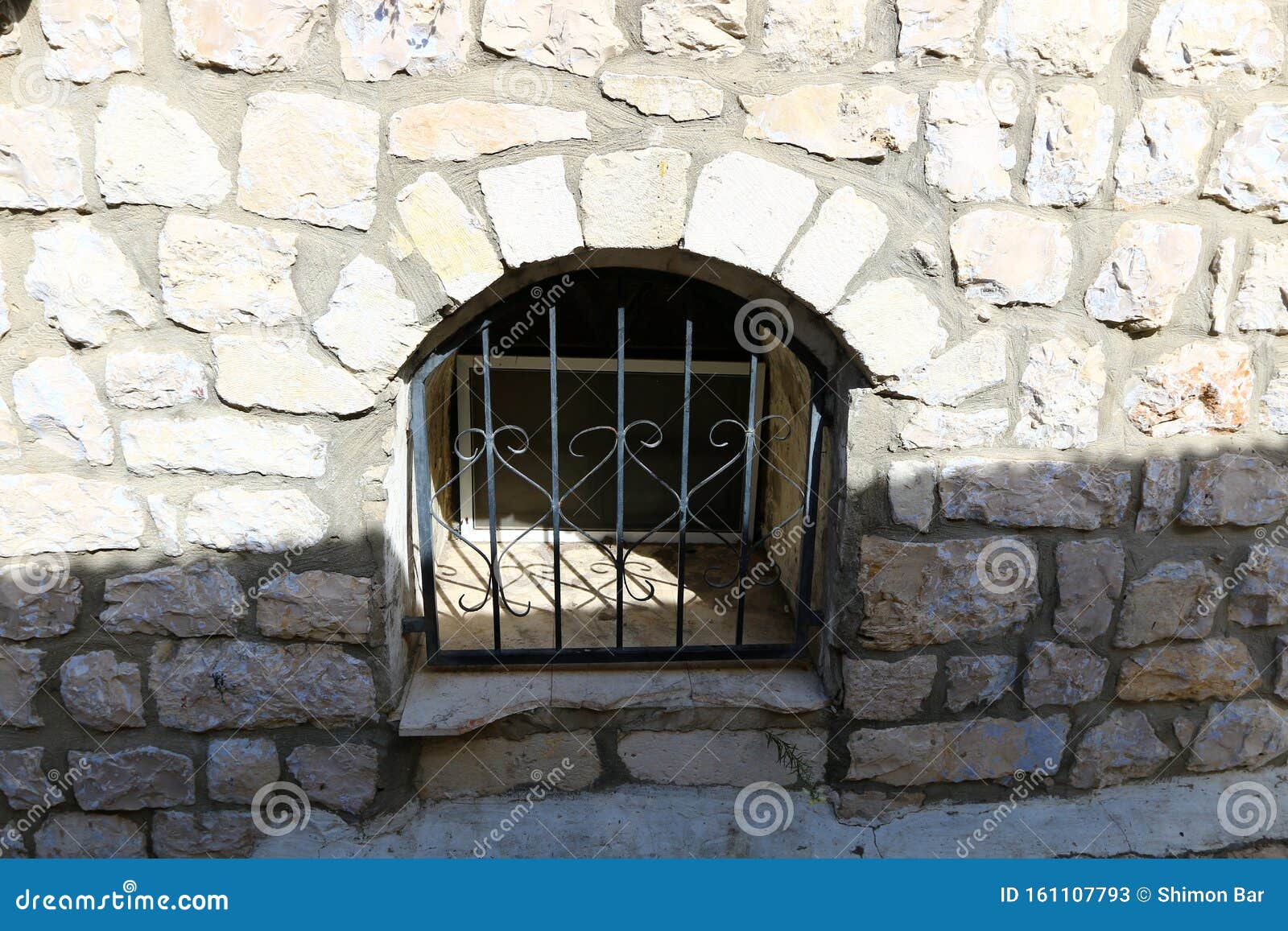 Small Window in a Big City in Israel Stock Image - Image of serves ...