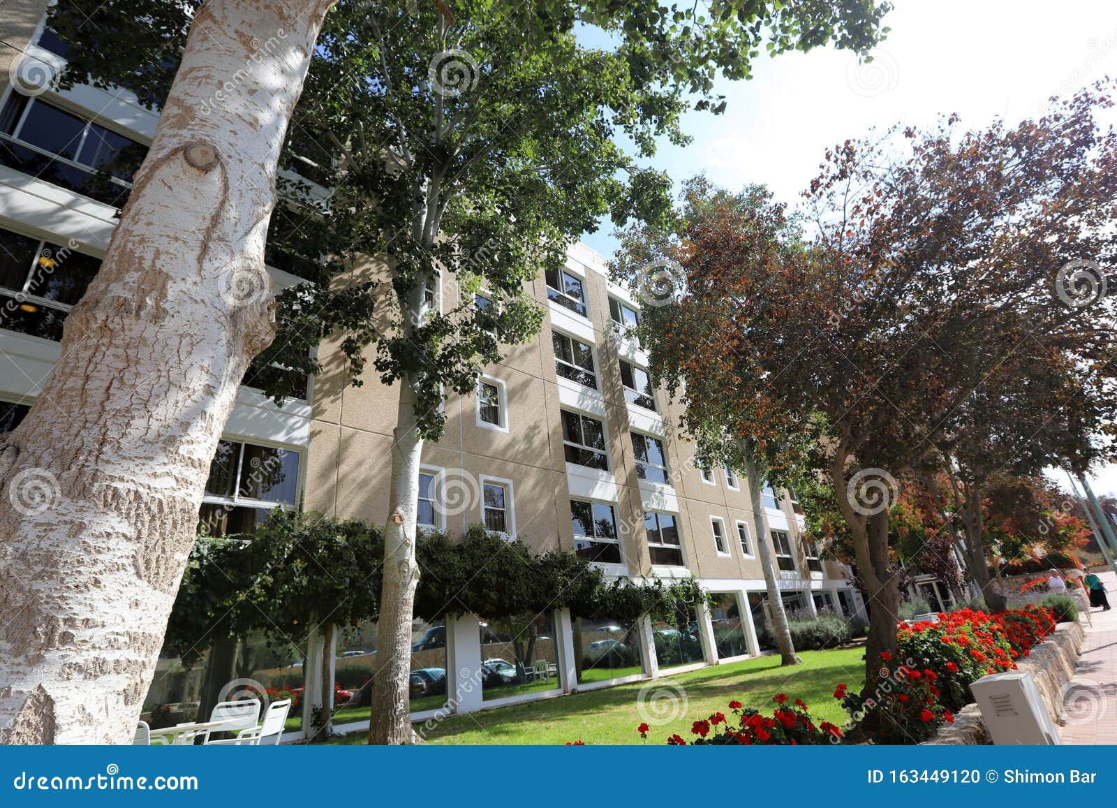 Small Window in a Big City in Israel Stock Photo - Image of ...