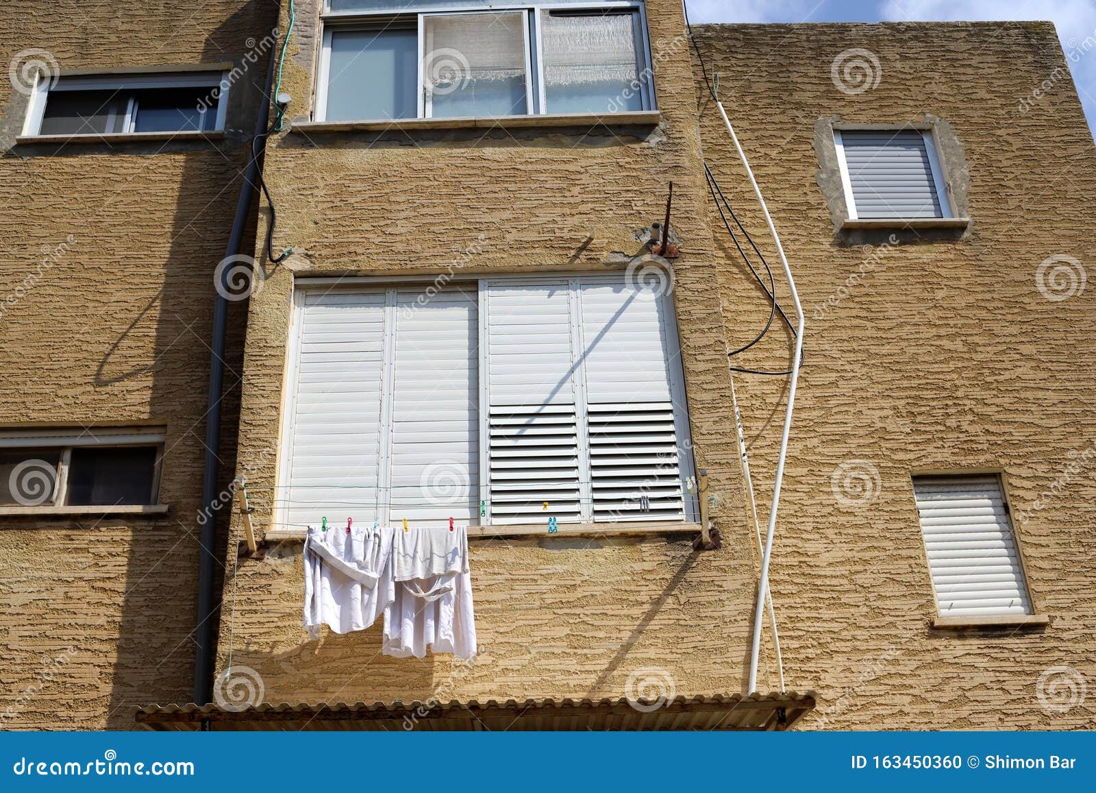 Small Window in a Big City in Israel Stock Photo - Image of tourism ...