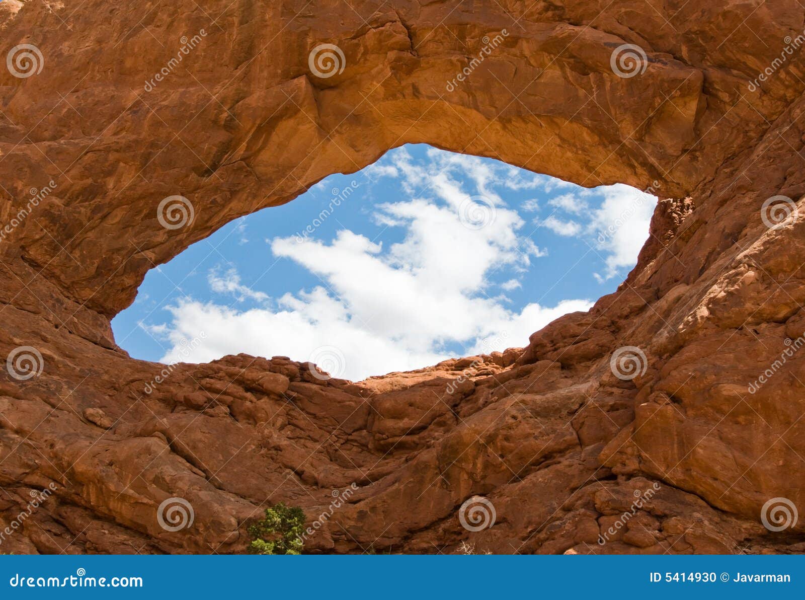 Window Arch, Arches National Park Stock Photo - Image of landmark ...