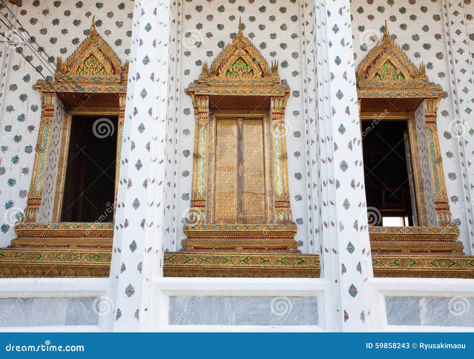 Window Architecture of Budhist Temple Stock Image - Image of buddhist ...