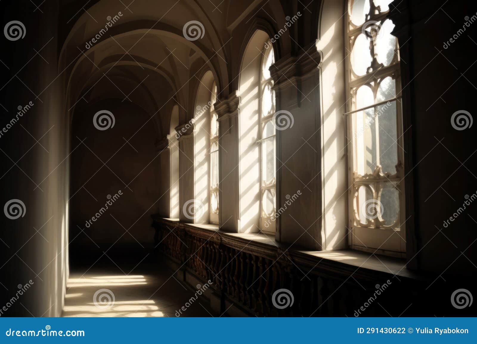 Window Baroque Castle Sun Rays. Generate Ai Stock Photo - Image of ...