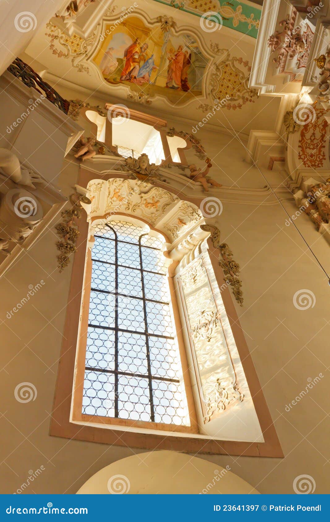 Window at Baroque Church editorial photography. Image of church - 23641397