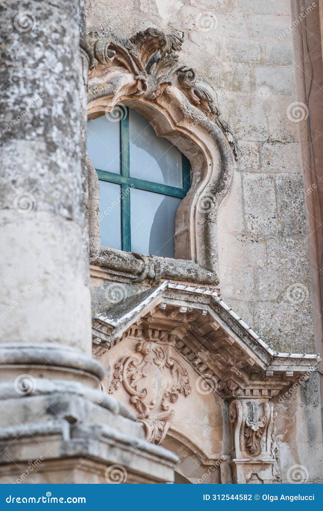 Window of a Baroque Church in Sicily Stock Photo - Image of buscemi ...