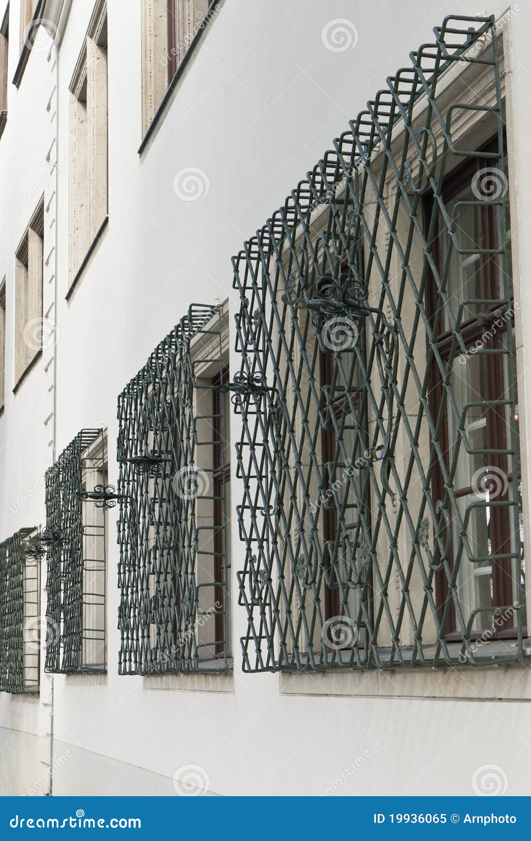 Window Bars stock image. Image of plaster, windows, exterior - 19936065