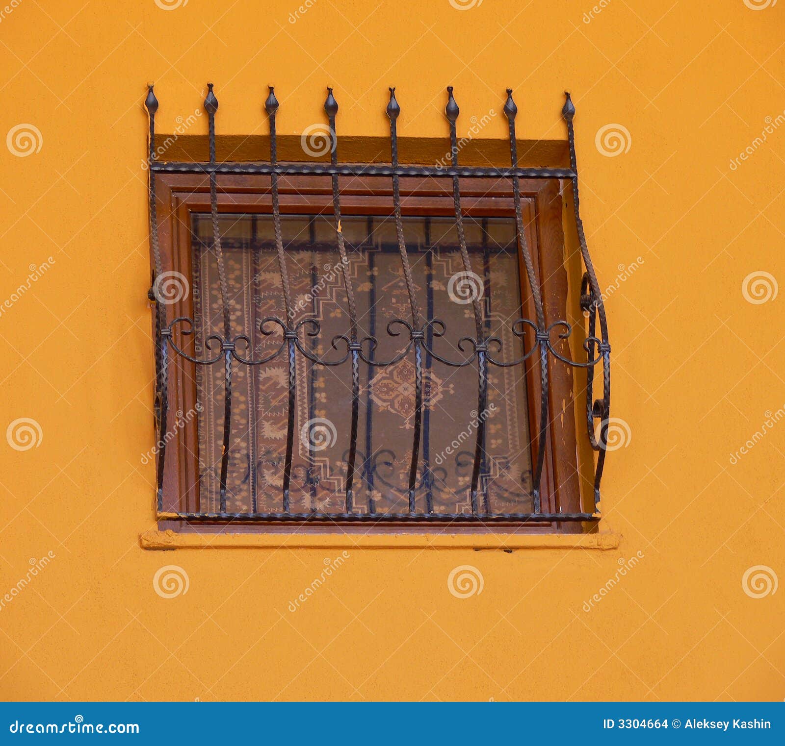 Window with bars stock photo. Image of house, turkish - 3304664